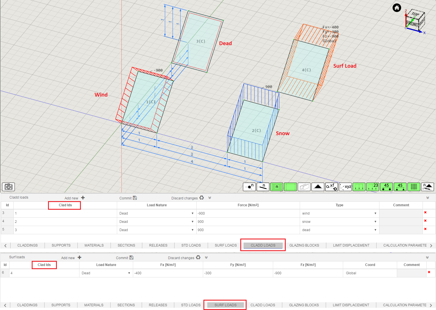 Types of surfaces load | Structool.com